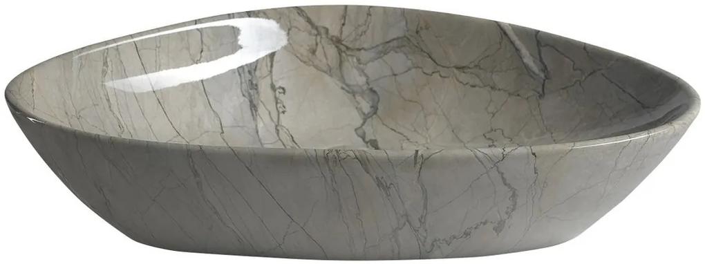 Sapho, DALMA keramické umyvadlo 58,5x14x39 cm, grigio, MM213