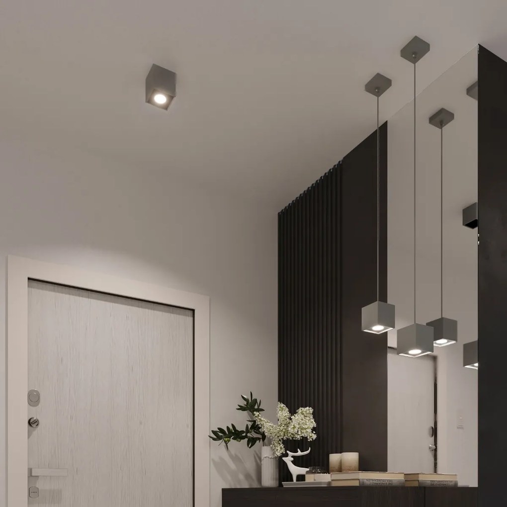 Sollux Lighting Nástěnné svítidlo QUAD 1 šedé