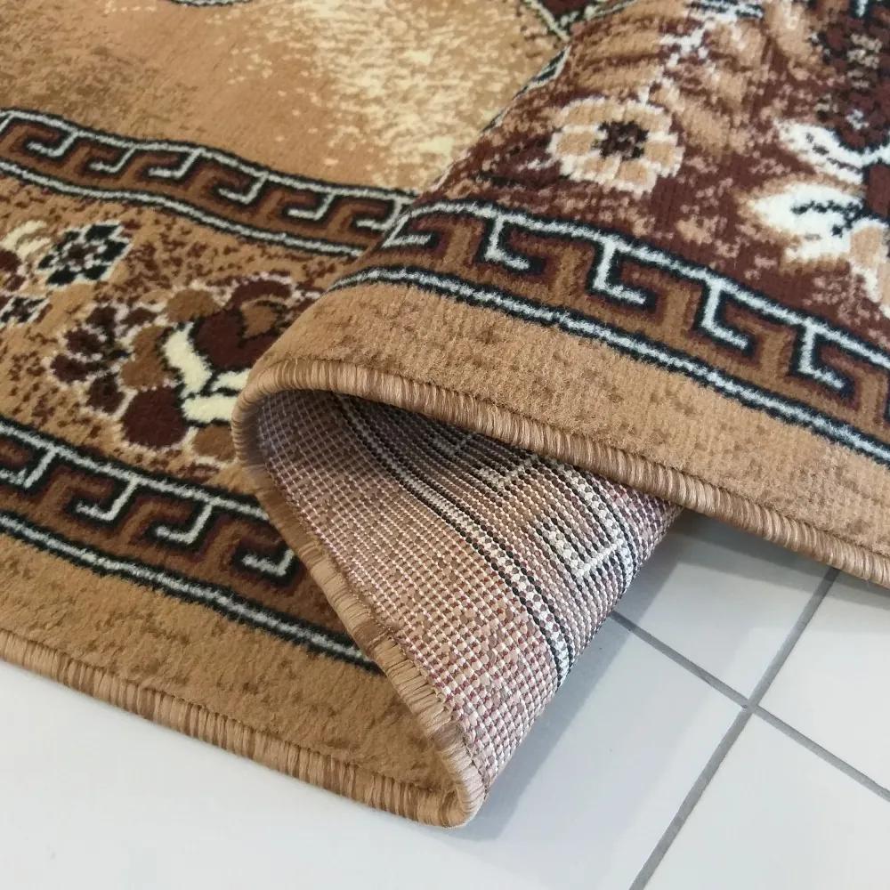 Originální vintage koberec v hnědé barvě Šířka: 150 cm | Délka: 210 cm