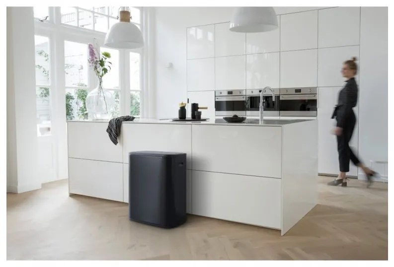 Brabantia BO TOUCH BIN Dotykový odpadkový koš 2x30 l - matná černá