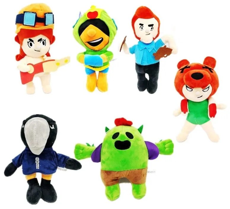 Plyšák Brawl Stars 20 cm 6 ks