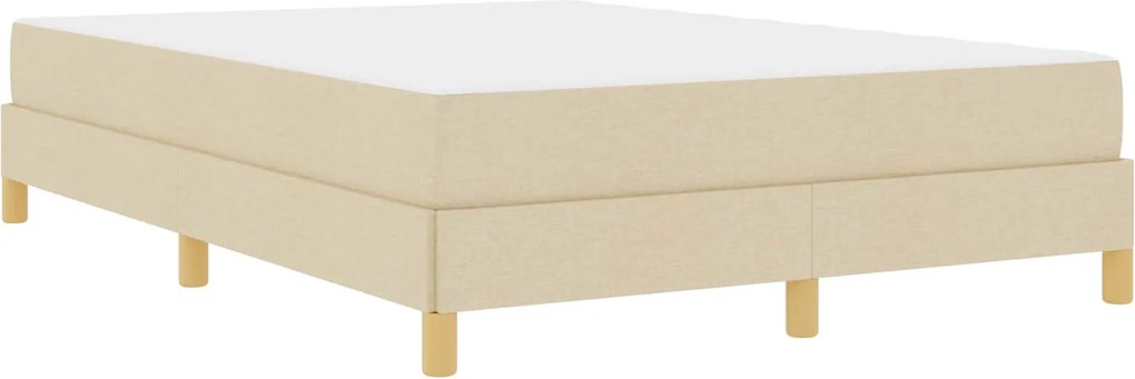 Postel s boxspringem s matrací Krémová 140 x 190 cm textil 3398568
