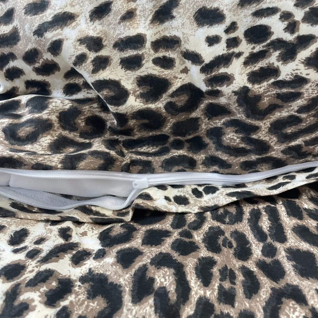 Povlečení bavlněné Leopard 200x140cm+90x70cm TiaHome