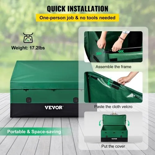 Venkovní úložný box Patio Deck Box 870,6 l voděodolná PE plachta