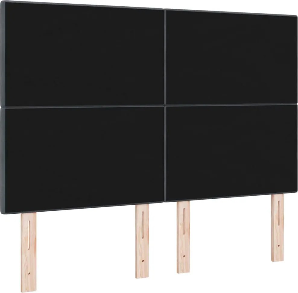 Čelo postele Tmavě šedá 144 cm samet 3337829