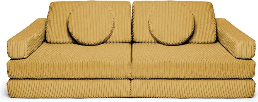 Velký multifunkční skládací bunkr z manšestru SOFA PURE Zvolte barvu: Šedá