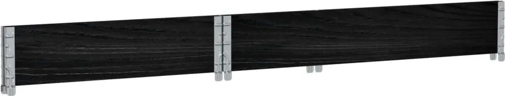 Zahradní truhlík černý 120 x 80 cm masivní borové dřevo 3295844