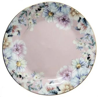 Porcelánový dezertní talíř FLOWERS