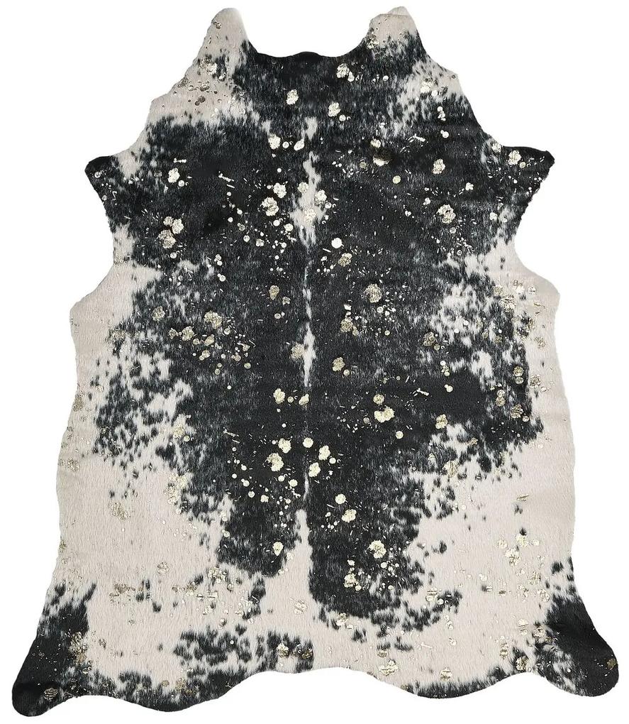 Koberec z umělé hovězí kůže se skvrnami 150 x 200 cm černý / bílý BOGONG Beliani