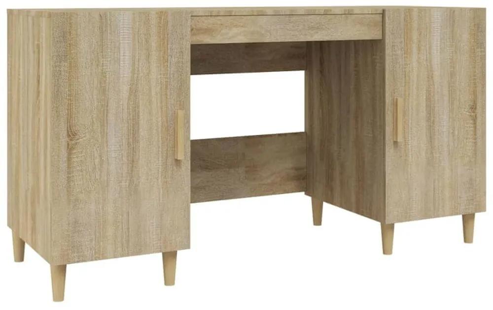 Petromila Psací stůl dub sonoma 140 x 50 x 75 cm kompozitní dřevo