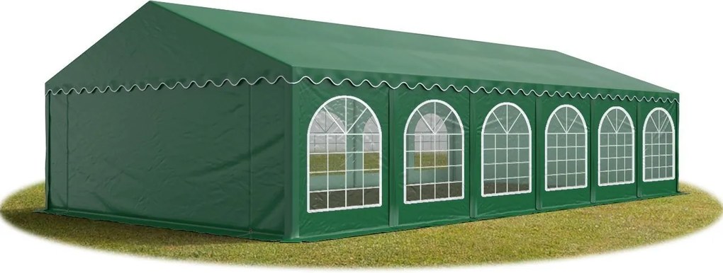 Goleto Párty stan Premium 6 x 12 m | tmavě zelený