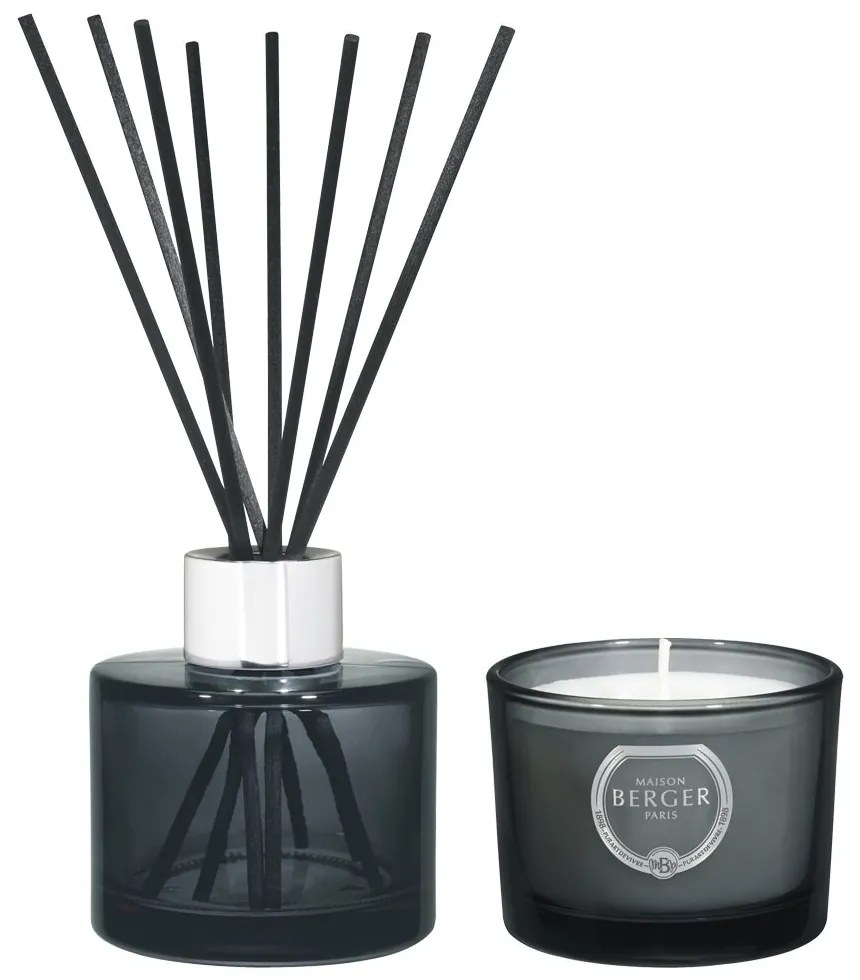 Maison Berger Paris Dárková sada Duo Mini Variation: aroma difuzér s náplní 90 ml + svíčka 80 g, Samet z Orientu 7714