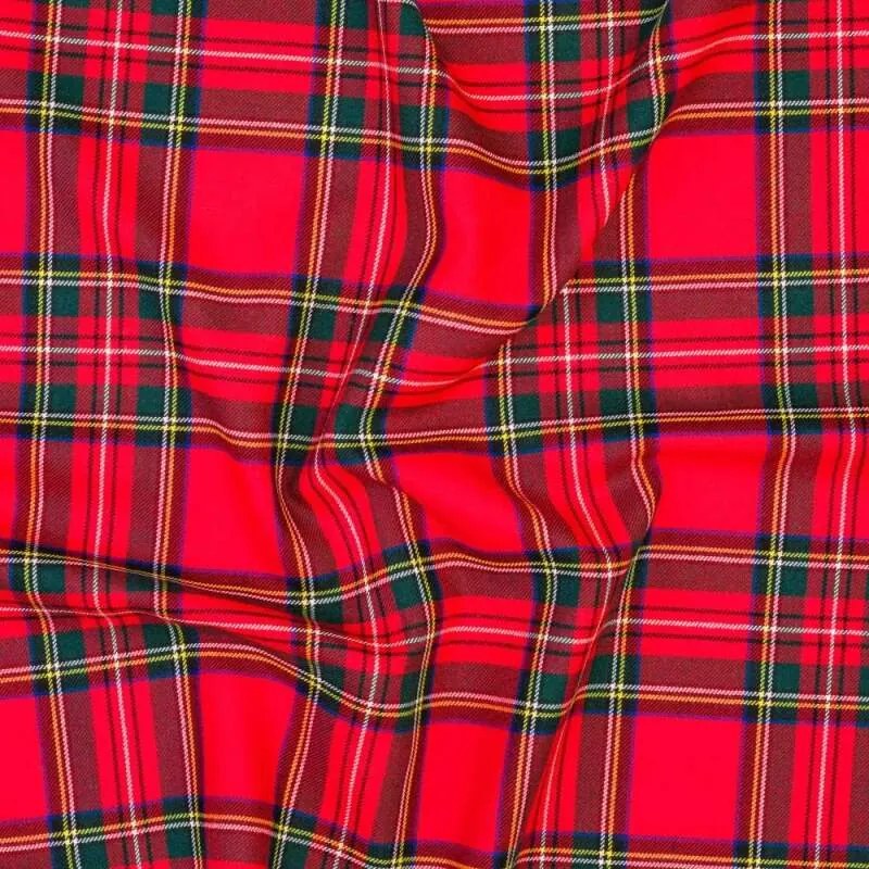 Vlněná látka metráž š. 150 cm - Royal Stewart Tartan - John Hanly