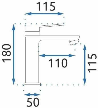 Rea VIRAL umyvadlová baterie nízká, černá REA-B2028 - Rea