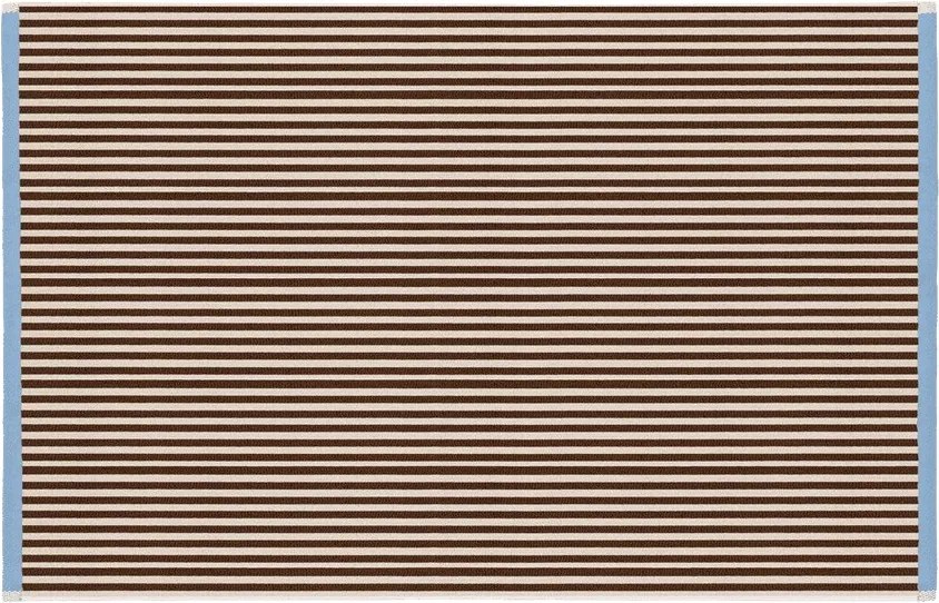 Hnědý/krémový froté bavlněný ručník 50x80 cm Gobo – noo.ma