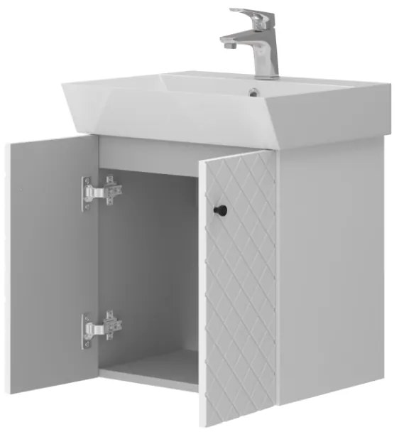 Kingsbath / Lavedo Tessera White 50 koupelnová skříňka s umyvadlem