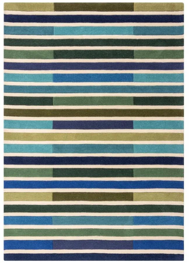 Hans Home | Ručně všívaný kusový koberec Illusion Piano Green/Multi - 200x290