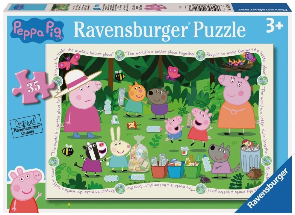 Ravensburger Puzzle Prasátko Peppa 35 dílků