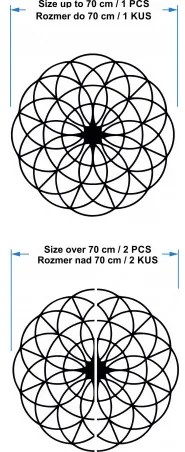 Kouzelná dřevěná mandala na zeď - Kruhy I průměr FI 50, 60, 70, 80, 90, cm I SENTOP PR0339