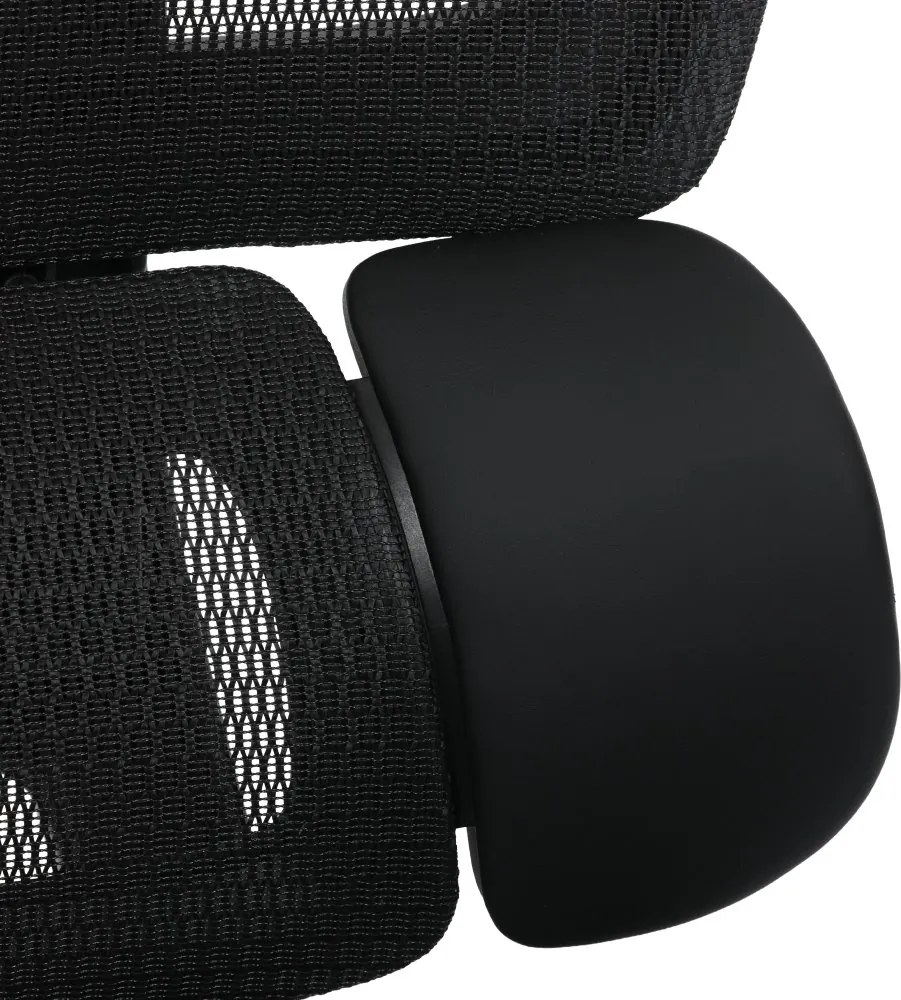 Kancelářská ergonomická židle PORTE II — síťovina, černá