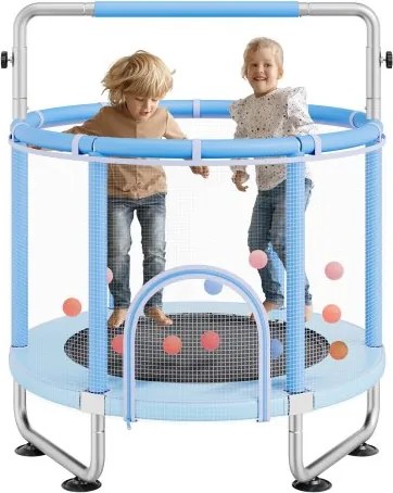 139,7 cm trampolína pro děti Mini trampolína pro batolata se sítí pro vnitřní