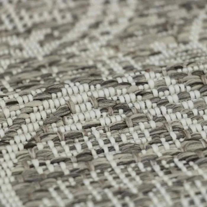 Kusový koberec Flat 21193-ivory/silver/taupe (Varianta: 140 x 200 cm)