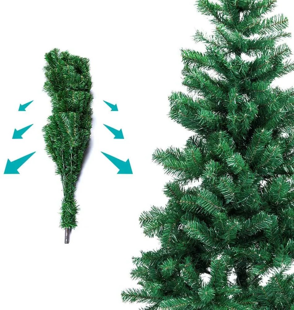 Umělý vánoční stromeček Nordmann s kovovým stojanem ve 4 velikostech - 120 cm
