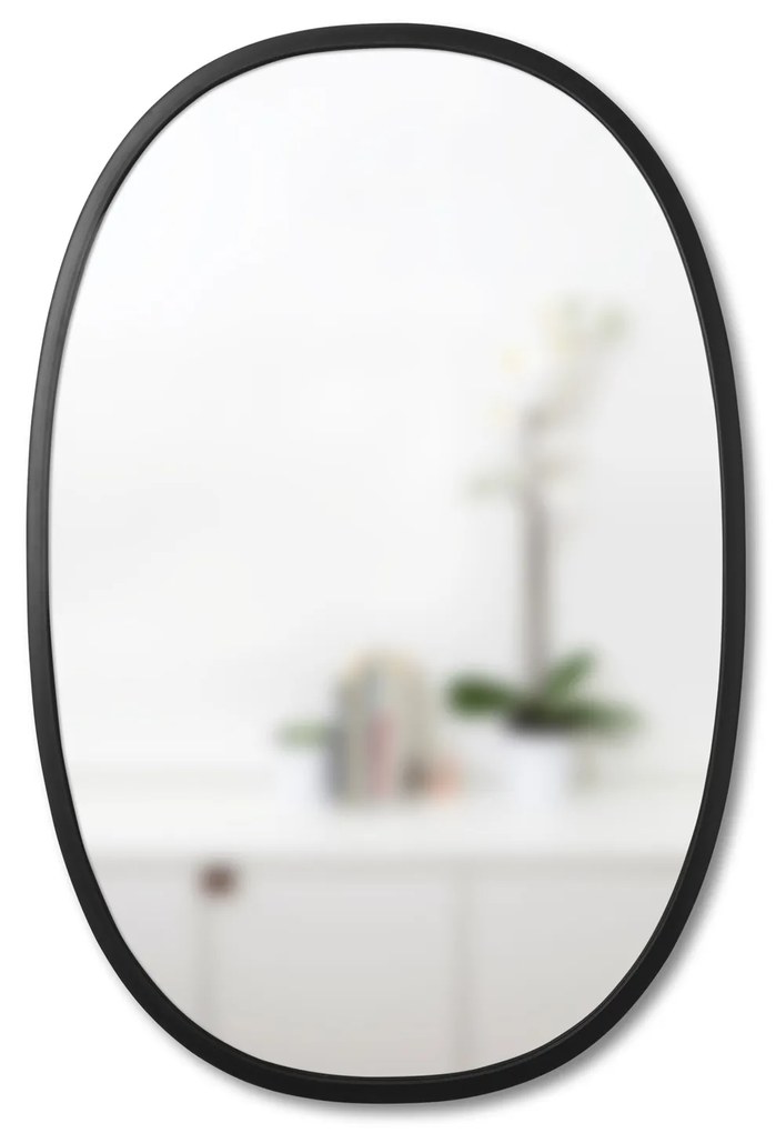 Zrcadlo HUB oválné černé