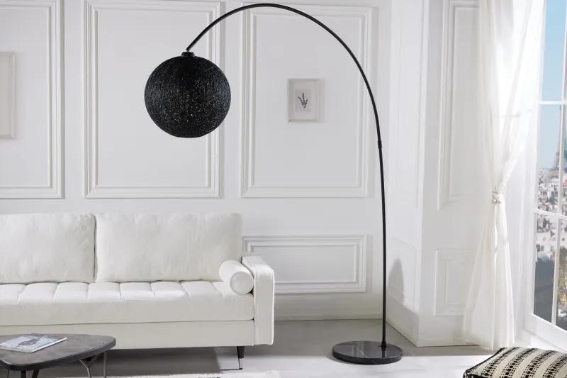 Stojací lampa Cocooning 205cm černá / 40686