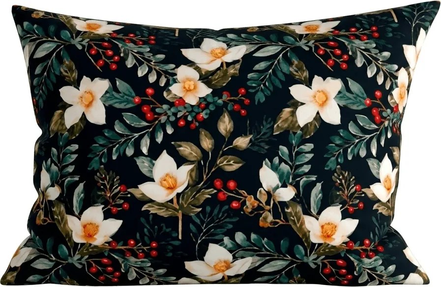 Povlak na polštář z mikrovlákna WINTER MAGNOLIA 50x70 cm, barevný