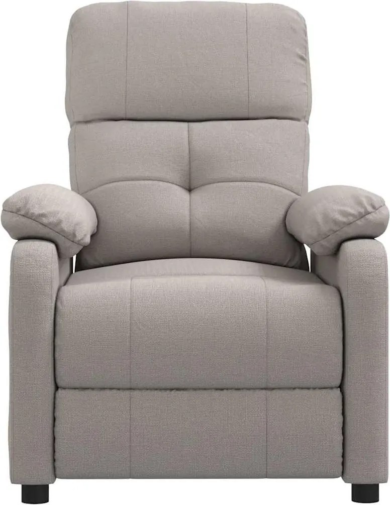 Masážní křeslo taupe textil 289680