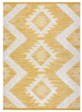 Koberec ECO SISAL BOHO MOROC Diamanty 22312 střapce - dvě úrovně rou