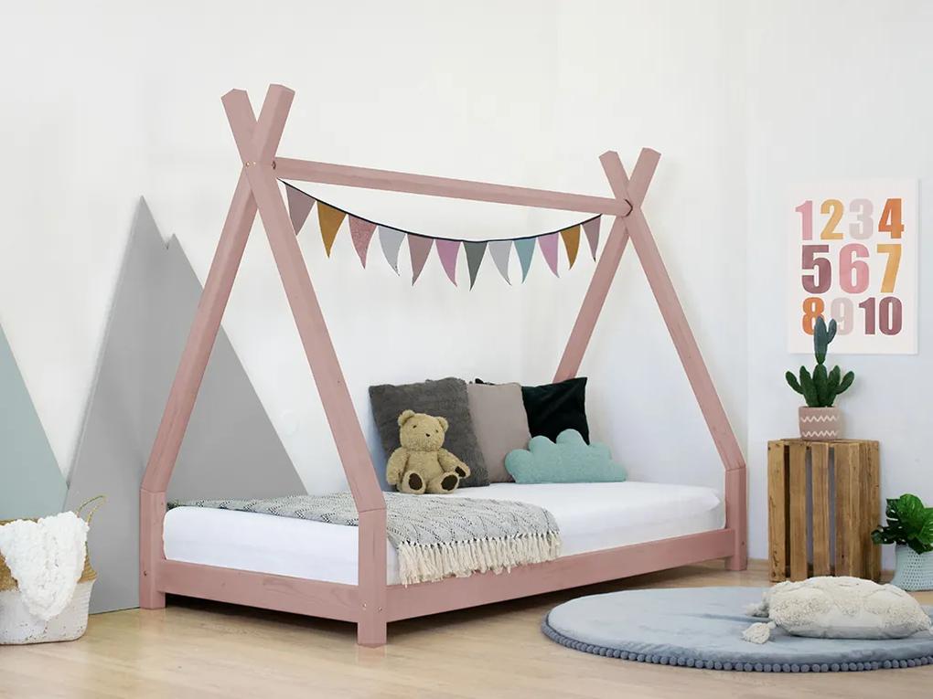 Benlemi Dětská domečková postel NAKANA Barva: Cihlová, Rozměr: 120 x 200 cm