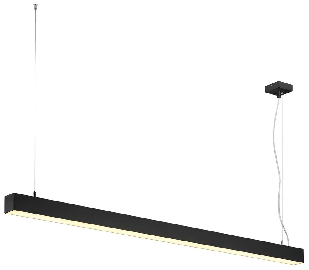 LA 1001309 Q-LINE DALI SINGLE LED, závěsné svítidlo, stmívatelné, 1 500 mm, černé - BIG WHITE (SLV)