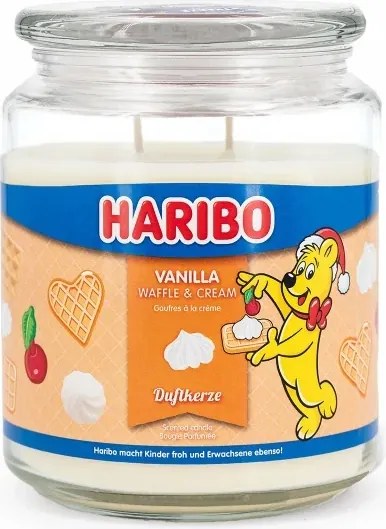 Velká svíčka Vanilla Waffle Cream Haribo