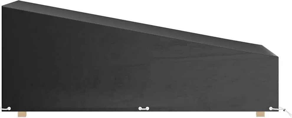 Plachty na zahradní lehátko 2 ks 12 oček 200 x 65 x 35/60 cm PE 3155395