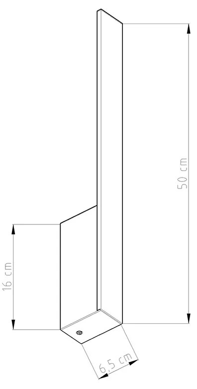 Nástěnné LED svítidlo Lahti s, 1x LED 8-10w, 3000k, b