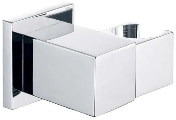 Mereo Mereo, Držák sprchy polohovací hranatý, pochromovaná mosaz, CB466Q