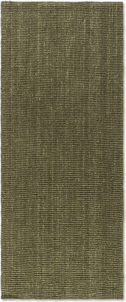 Hanse Home, Běhoun Bouclé Jute 105977 Jungle Green, 80x200, zelená, chodba / předsíň