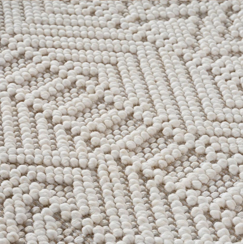 Ayyildiz, Kusový koberec Helix 2202 cream, 60x110, béžová, chodba / předsíň