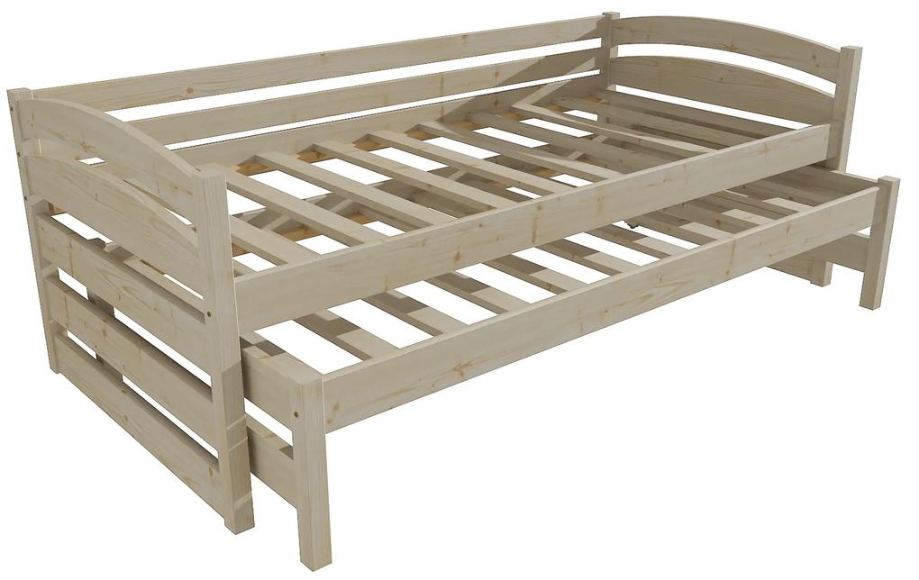 Vomaks Dětská postel s výsuvnou přistýlkou DPV 012 Rozměr: 80 x 200 cm, Barva: barva bílá