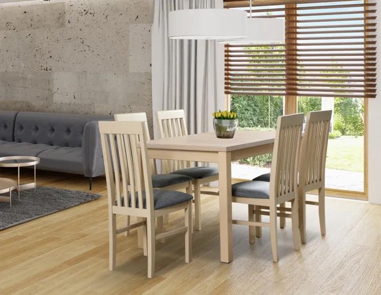 Drewmix jídelní židle NILO 1 - doprava zdarma dřevo: bílá, potahový materiál: látka s doplatkem