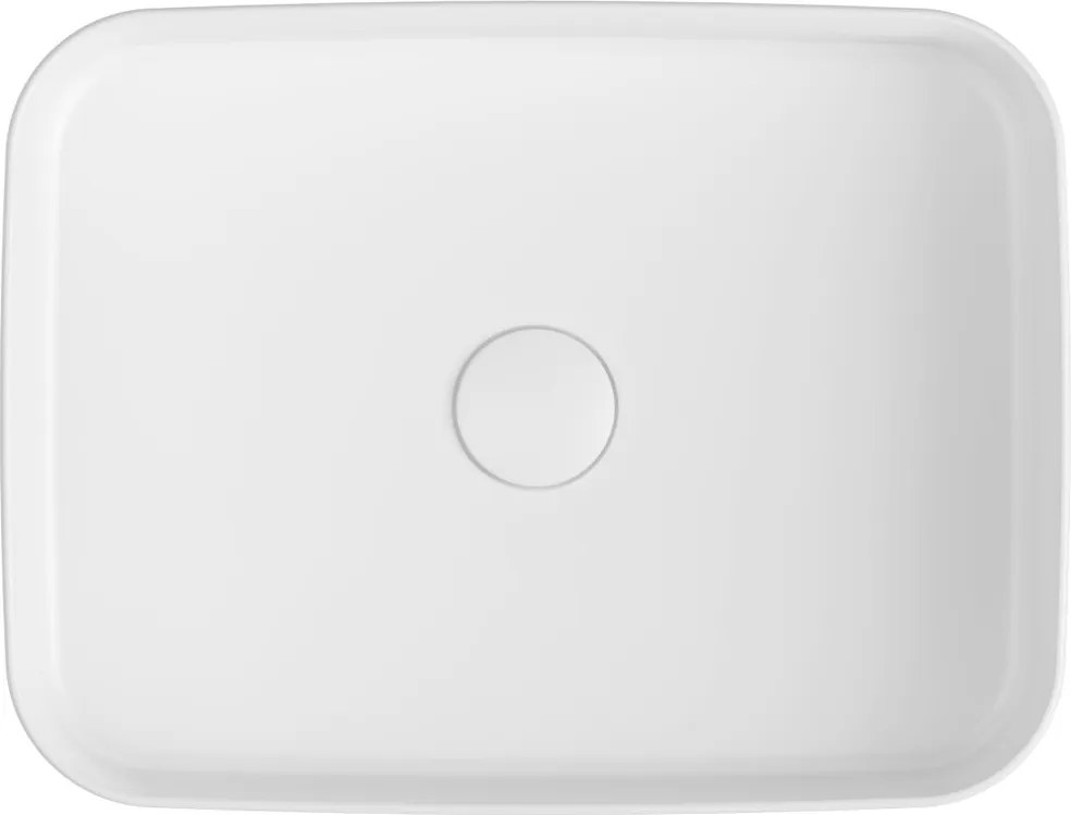 Sapho Sapho, INFINITY RECTANGLE keramické umyvadlo na desku, 50x36 cm, bílá, 10NF65050