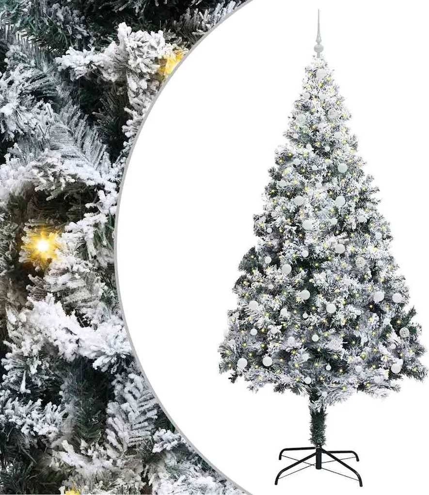 Umělý vánoční stromeček Bílá 240 cm PVC, ocel a plast 3396983