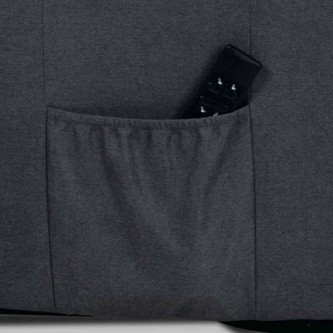Polohovací křeslo šedé, elektrické TV-1171 GREY2