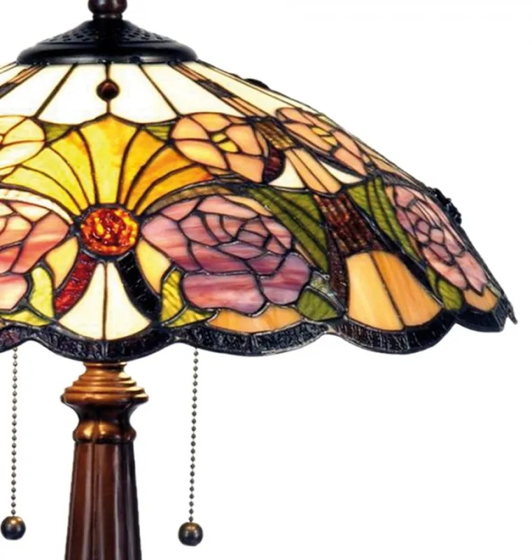 Stolní lampa Tiffany Roses – 44x57 cm