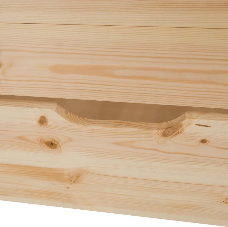 Montessori patrová postel 90x200, přírodní, VENITA TYP 2 Kondela 0000396844