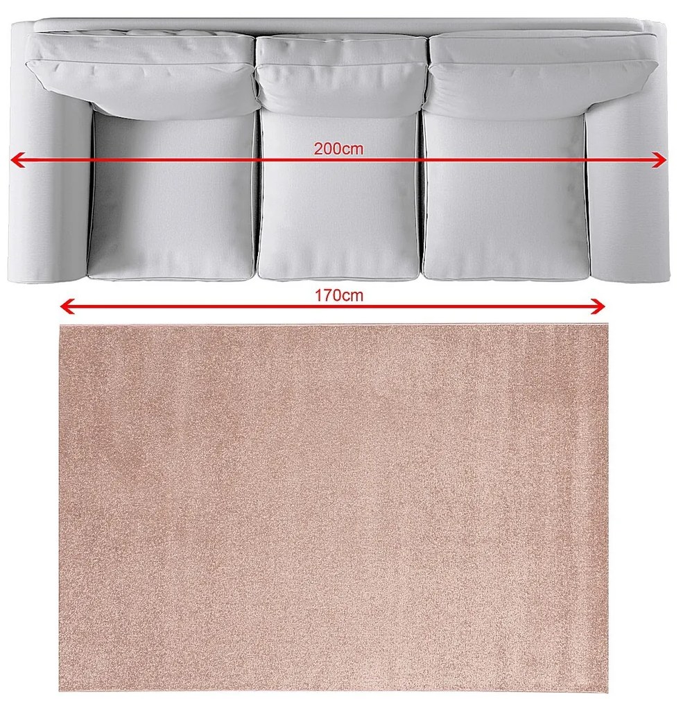 Koberec  Casino soft rose 120x170cm