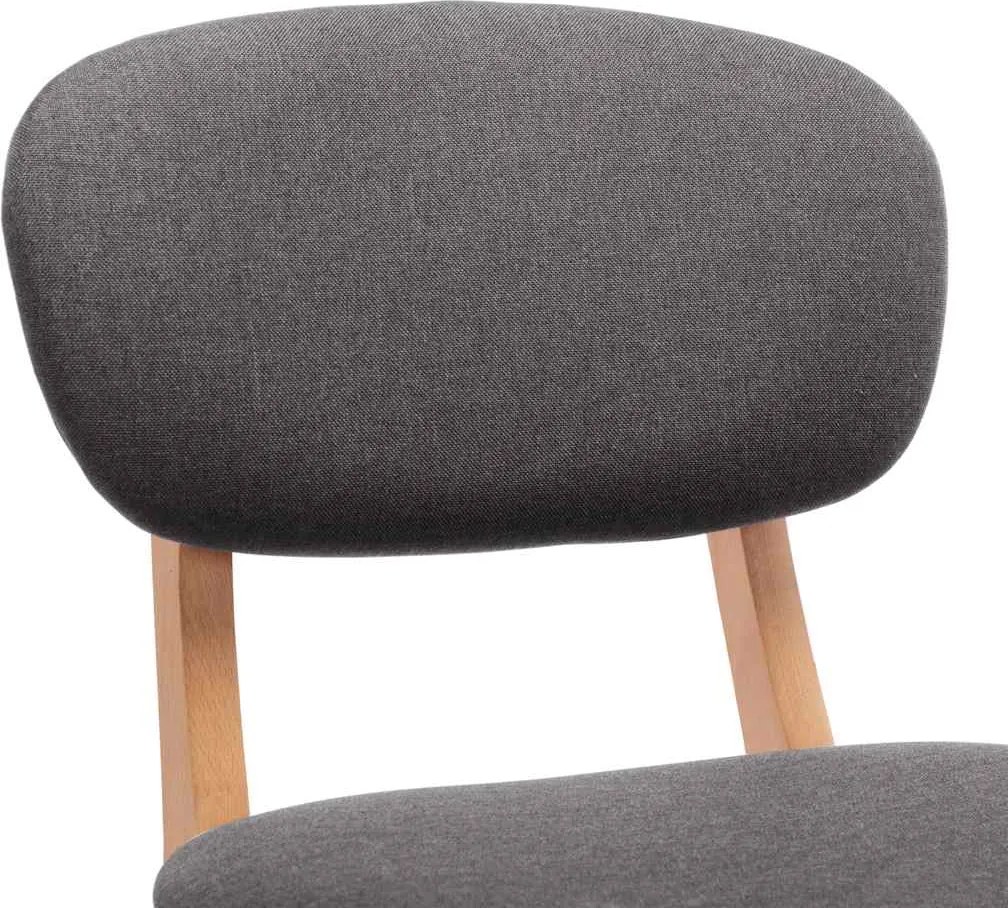 Barové židle 2 ks tmavě šedé textil 289368