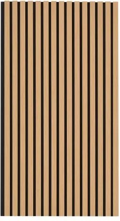 Dřevěné lamelové akustické panely 59,9 × 119,9 cm – světlý dub